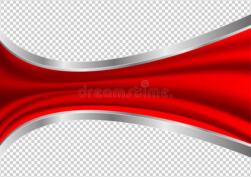 Red Waves Abstract Transparency Vector Background Stock Vector ...