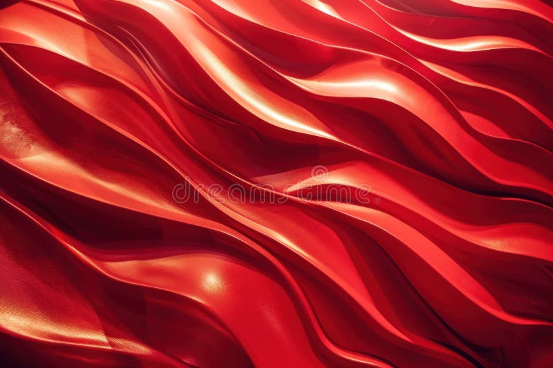 Red Waves Background for Design Stock Photo - Image of fabric ...