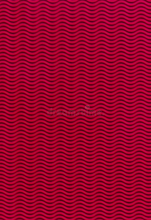 Red Waves that Look Like an Optical Illusion Stock Image - Image of ...