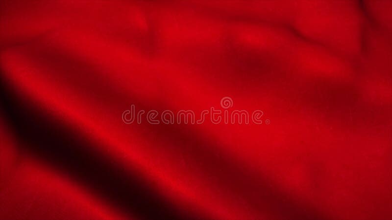 Red Waving Flag Full Screen. 3d Rendering Stock Illustration ...