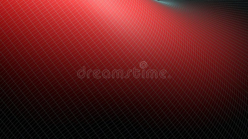 Red Waving Surface Background Abstract - 3D Rendering Illustration ...