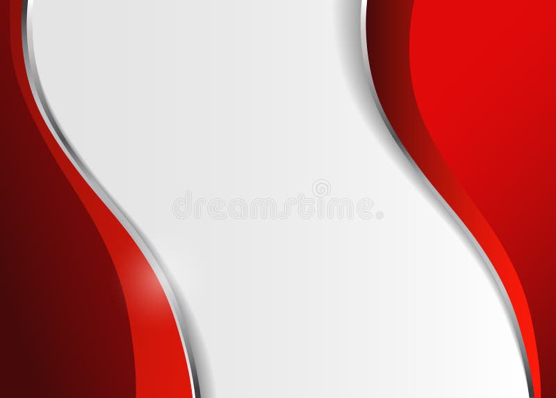 Red Wavy Abstract Background Stock Illustration - Illustration of ...