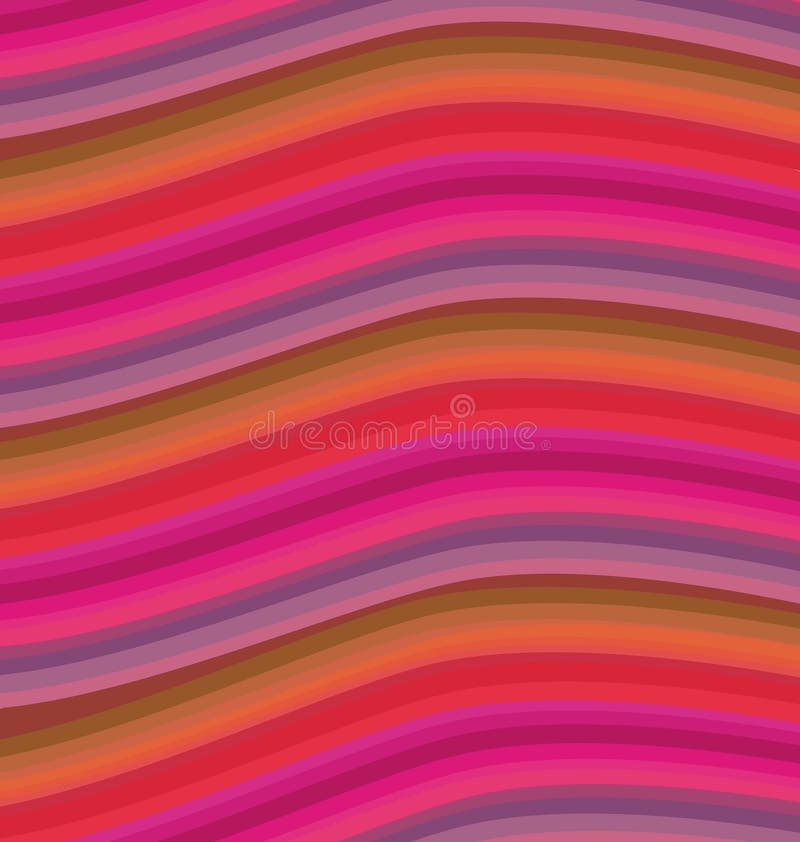 Red Wavy Stripes Background Stock Vector - Illustration of modern ...