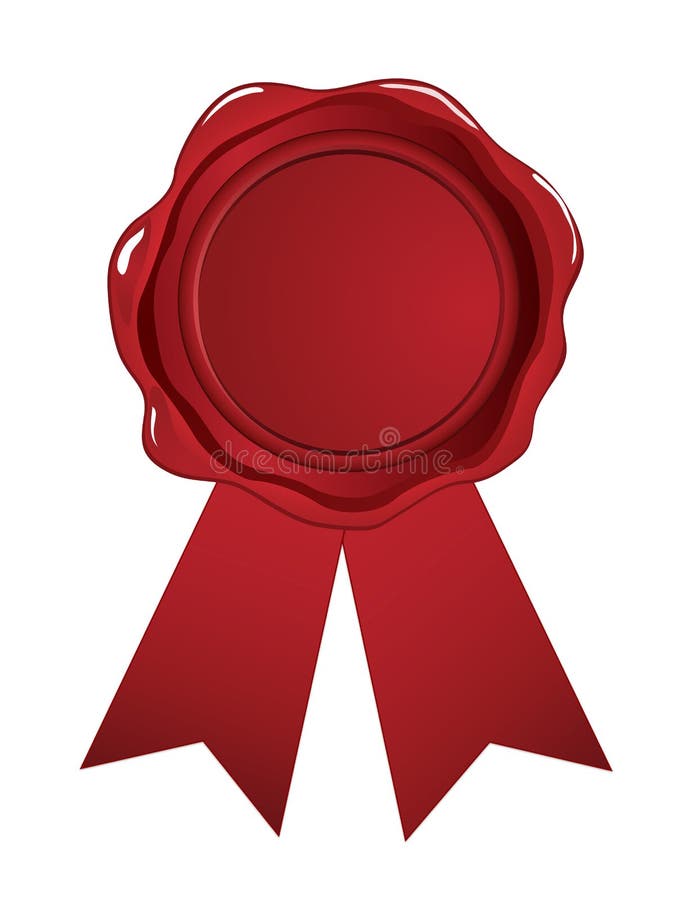 Seal ribbon stock vector. Illustration of blank, vector - 7063127