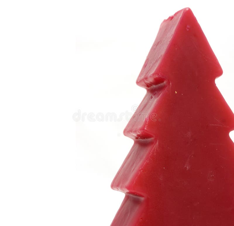 Red wax tree on white stock photo. Image of celebration - 11398050