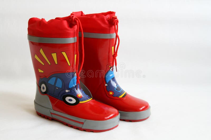 Red wellington boots stock photo. Image of wellingtons - 3174226