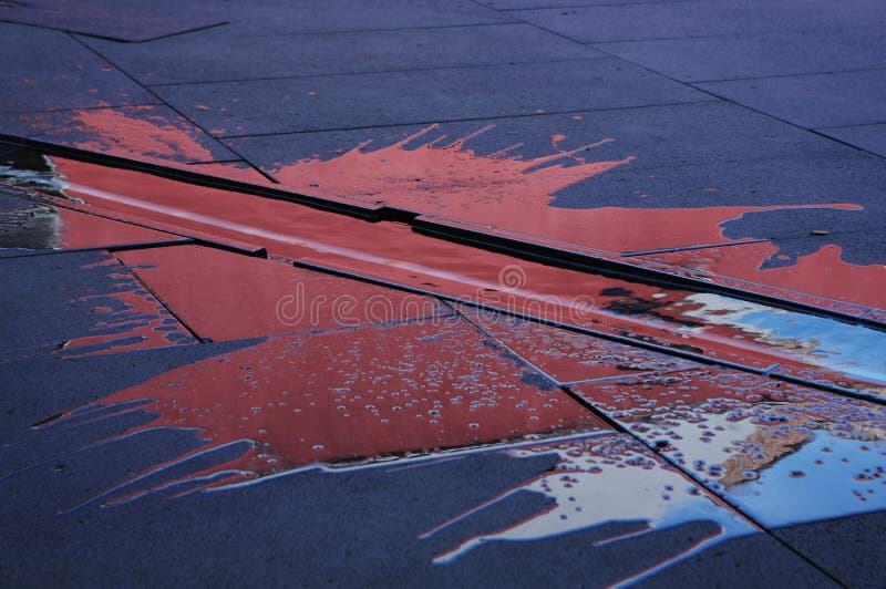 Red wet stock image. Image of mirror, expressive, color - 26579033