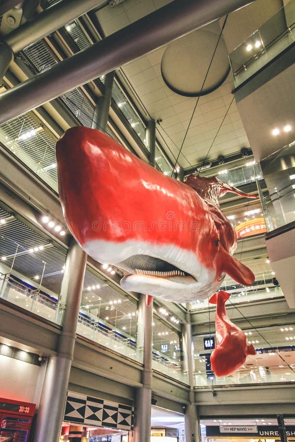 Red Whale Sculpture Display HEP Five, Osaka 10 April 2012 Editorial ...