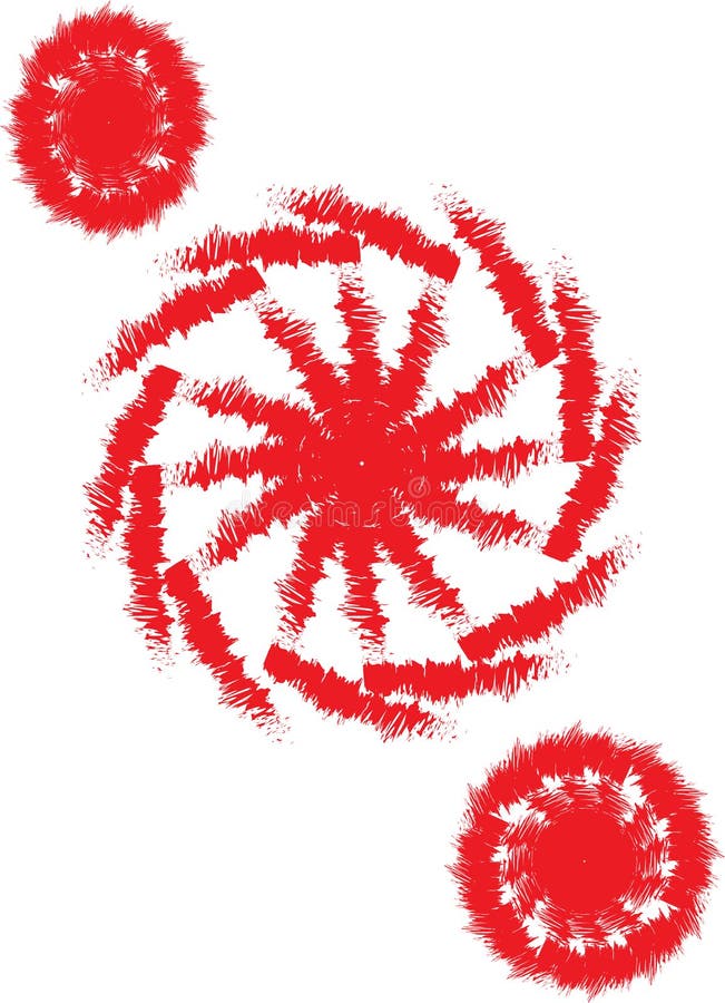 Red wheel stock illustration. Illustration of colorful - 43965445