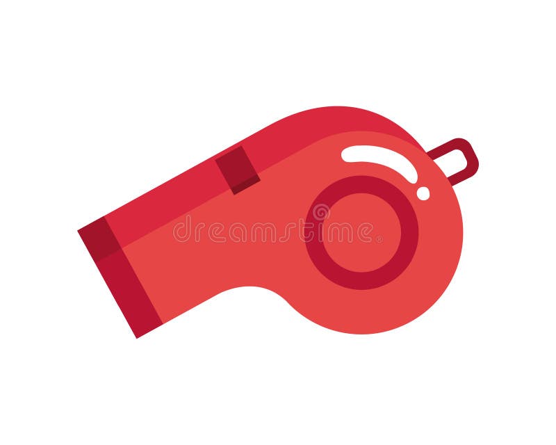 Red whistle accessory stock vector. Illustration of sport - 283929110