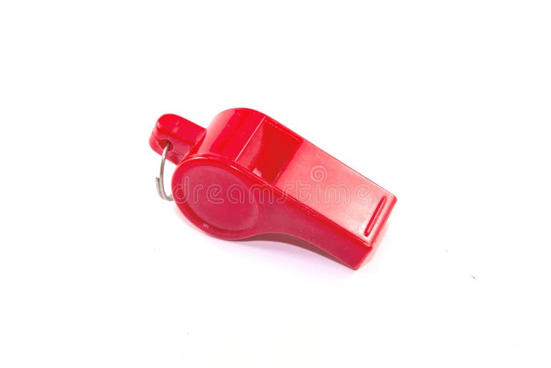 Red whistle stock image. Image of whistle, judgment, coach - 38961189