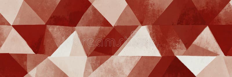 Red and White Abstract Background with Random Geometric Triangle Ai ...