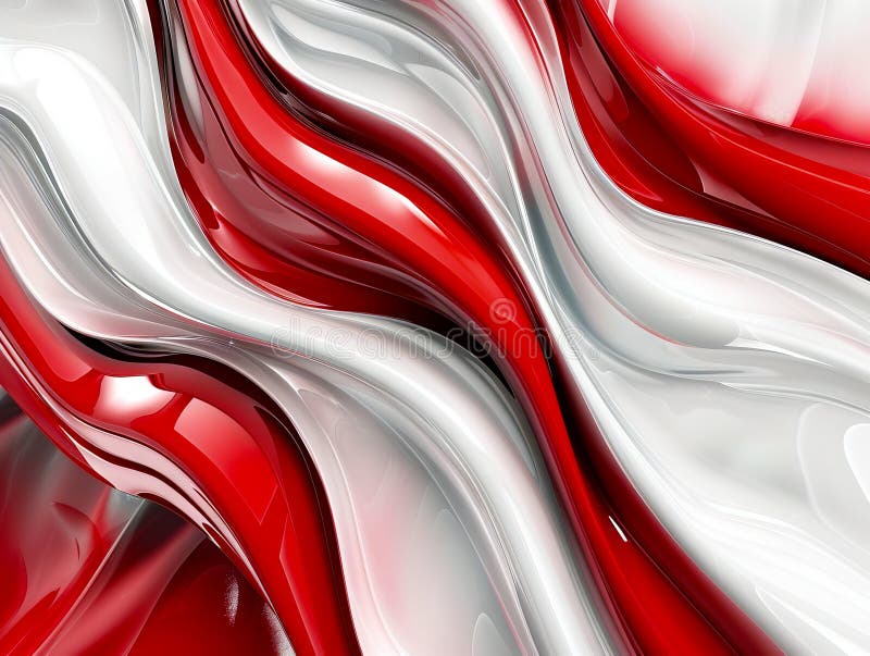 A Red and White Abstract Background with Swirls Stock Image - Image of ...