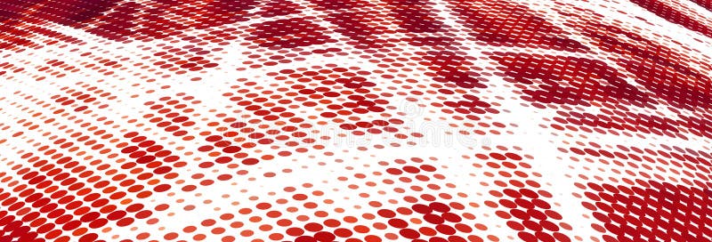 Red Halftone Background. Wide Vector Pattern Stock Vector ...