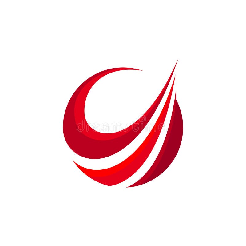 Red and White Abstract Logo Stock Vector - Illustration of vibrant ...