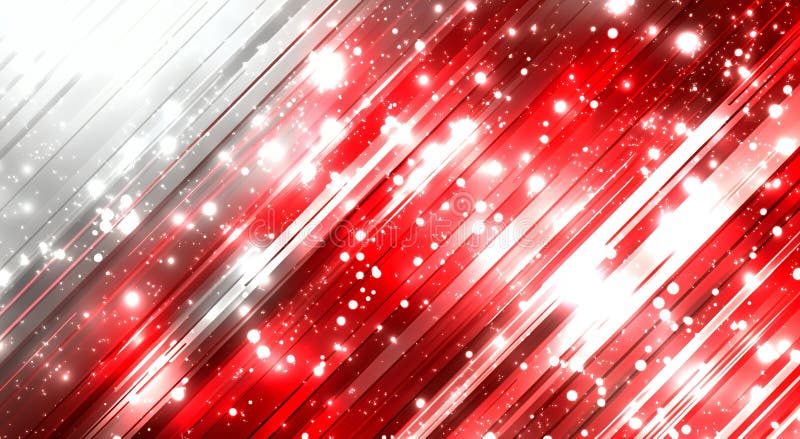 Red White Abstract Shiny Lines Background Festive Design Stock ...