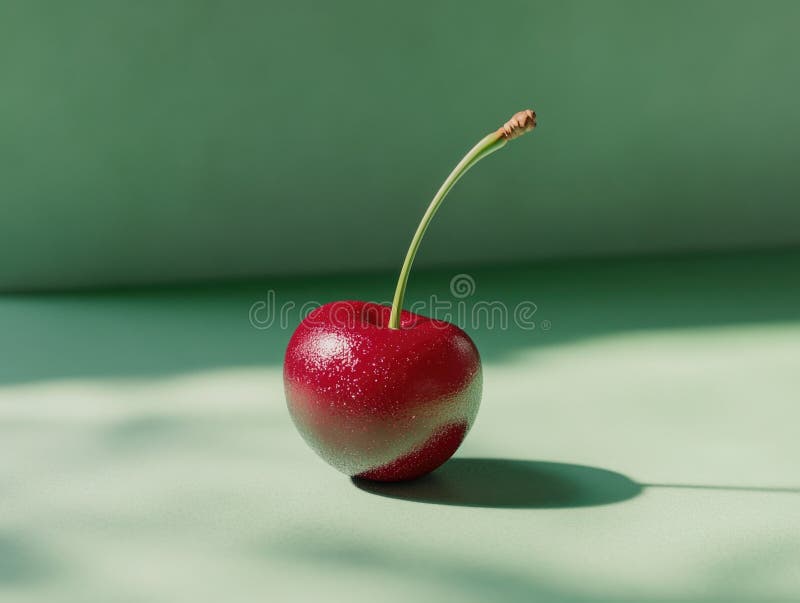 Red and White Apple on Table Stock Image - Image of life, natural ...