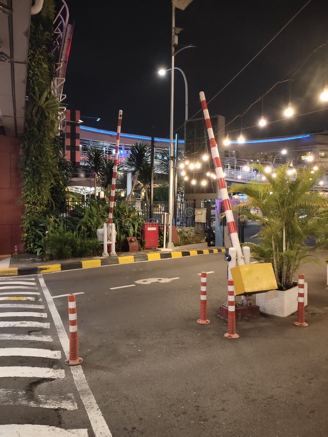 Red and White Automatic Bars are Still Operating in a Mall in Jakarta ...