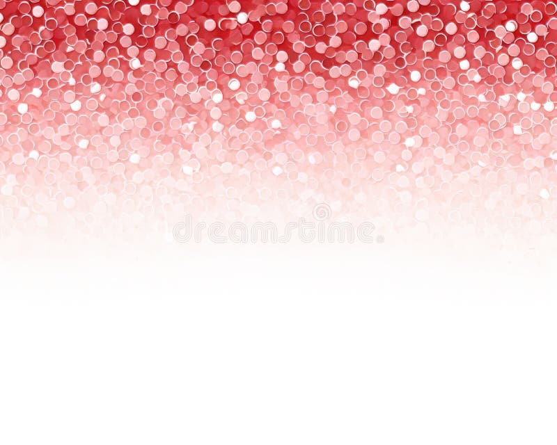 A Red and White Background with Red Glitter Confetti Stock Illustration ...