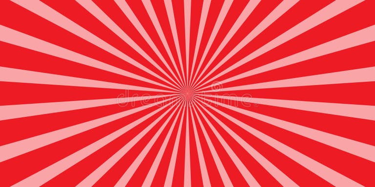 Red and White Background Star Burst Vector. Red Sunburst Pattern Sunny ...
