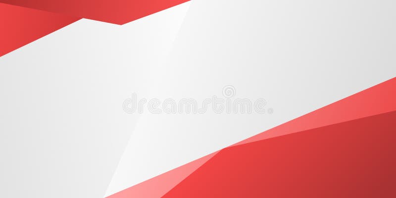 Red and White Banner Template Stock Vector - Illustration of poster ...