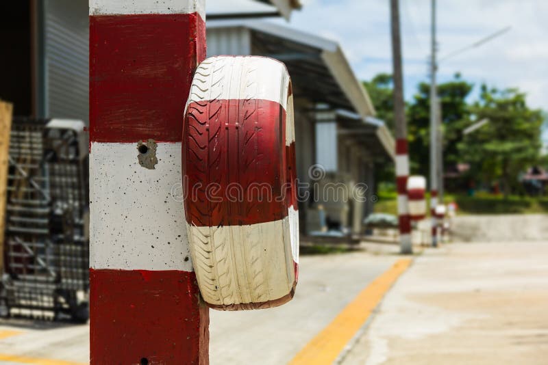 Red and White Barricade Tape Defining Border of Restricted Area of ...
