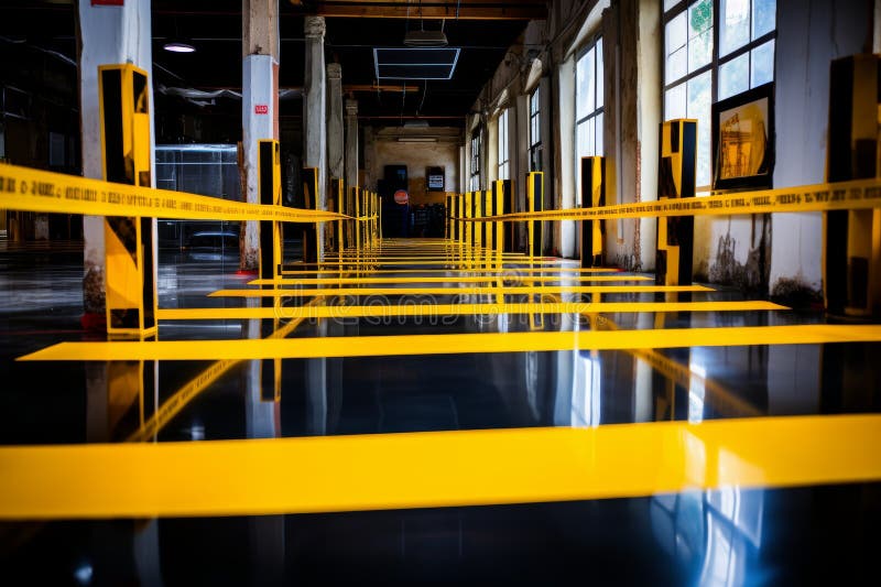 Red and White Barrier Tape Blocks the Passage, Preventing Access To the ...