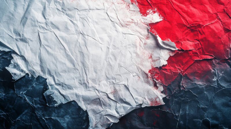 Red White Black Crumpled Paper Texture Background Stock Illustration ...
