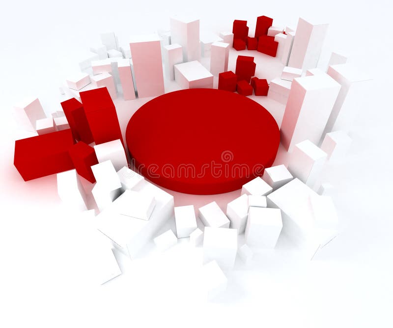 Red and white blocks stock illustration. Illustration of blocks - 3871524