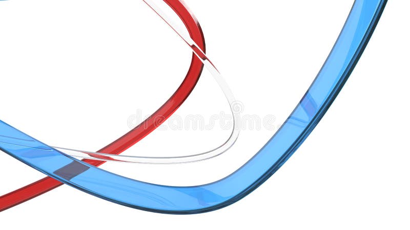Red White and Blue Abstract Flow Forms Stock Illustration ...