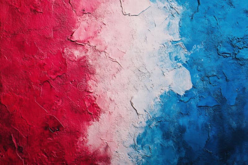 Red And Blue Abstract Art