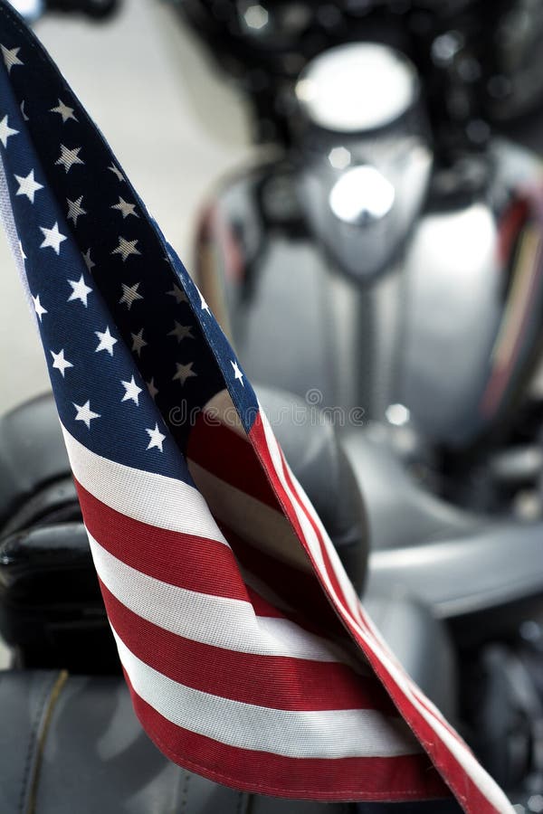 Closeup of Red White and Blue American Flag Motorcycle Helmet Stock ...