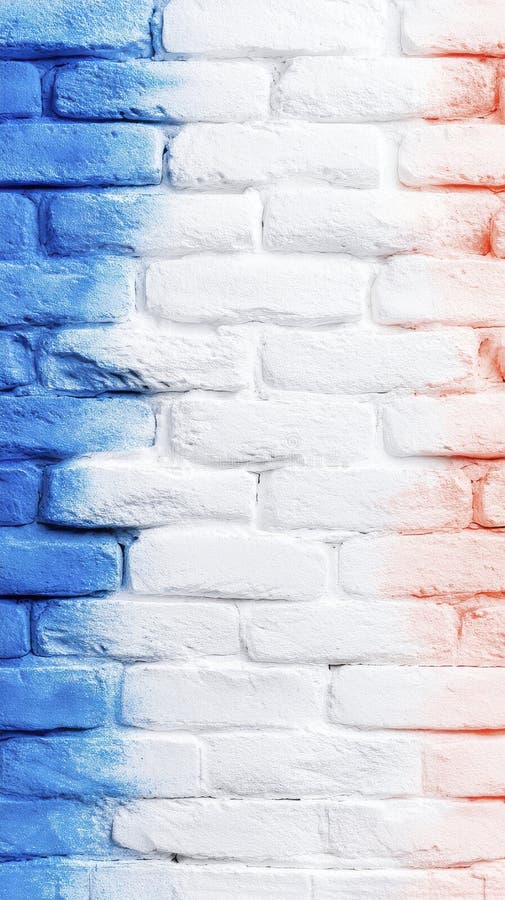 Red White Blue Brick Wall Texture Gradient Background Stock ...