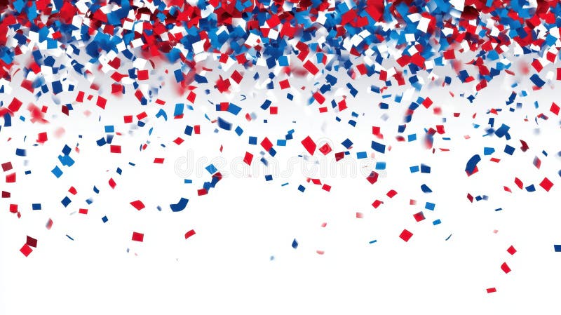 Red, White, and Blue Confetti Celebration Background Stock Photo ...