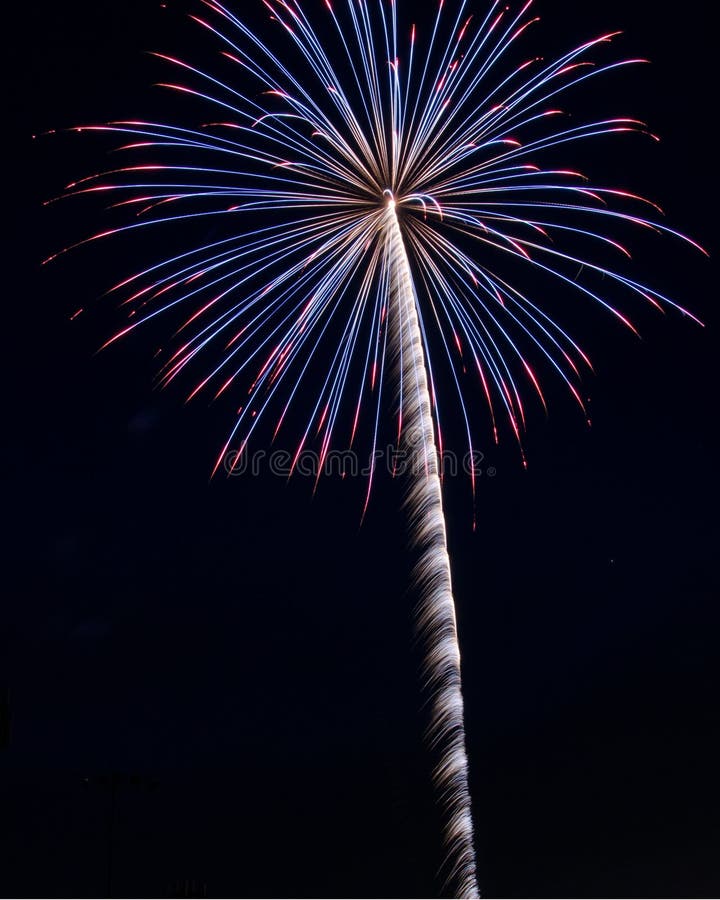 Red, White and Blue Fireworks Stock Image - Image of fireworks, fourth ...