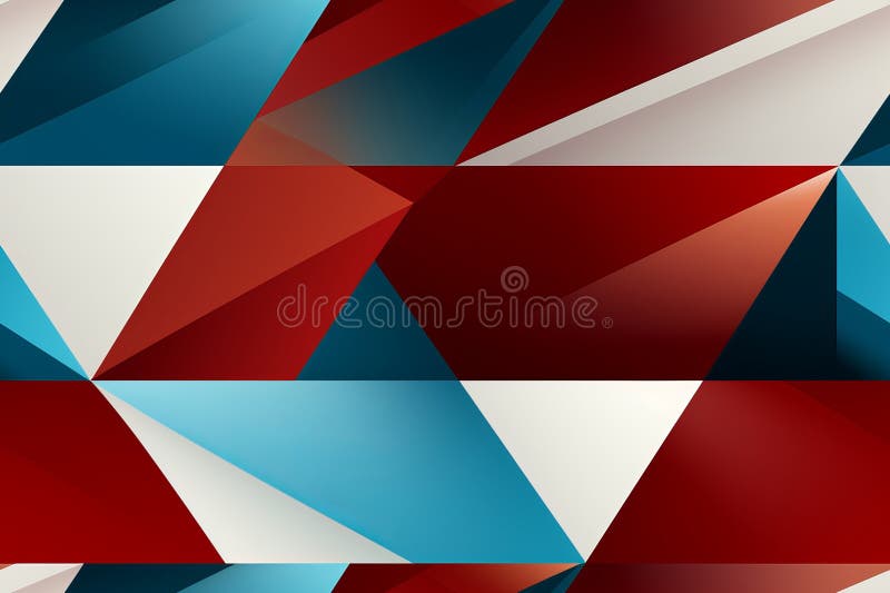 A Red White and Blue Geometric Pattern Stock Illustration ...