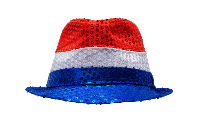 Red White and Blue Hat Front Stock Photo - Image of fedora, patriotism ...
