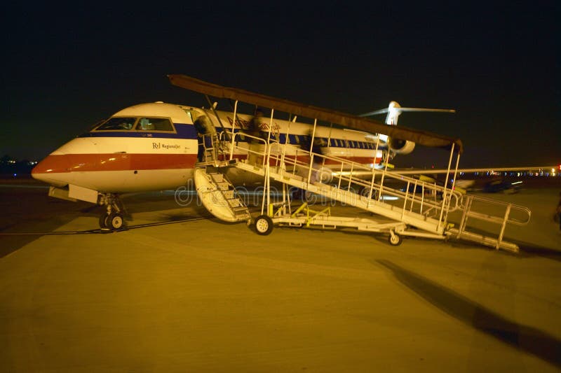 Red, White and Blue Jet, United States Editorial Stock Image - Image of ...