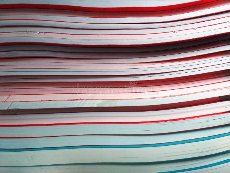 Red white blue paper books stock image. Image of green - 201412473