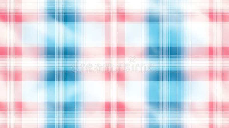 Red, White, and Blue Plaid Pattern, a Classic Design Stock Illustration ...