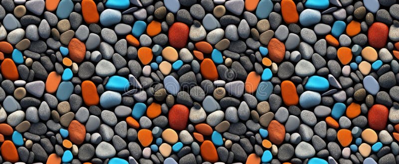 Red White and Blue Stones for Seamless Pattern Background Stock ...