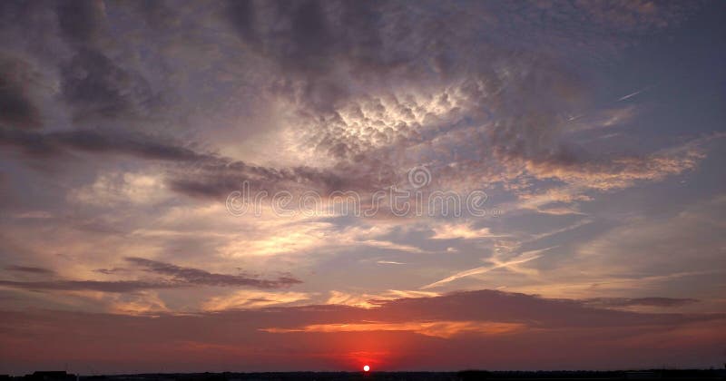 Red white and blue sunset stock photo. Image of vivid - 97762968