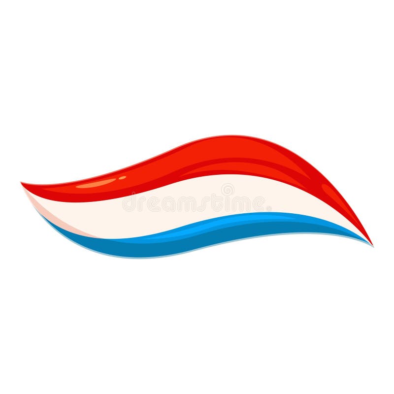 Red White and Blue Toothpaste Swirl Flowing from Tube Stock Vector ...