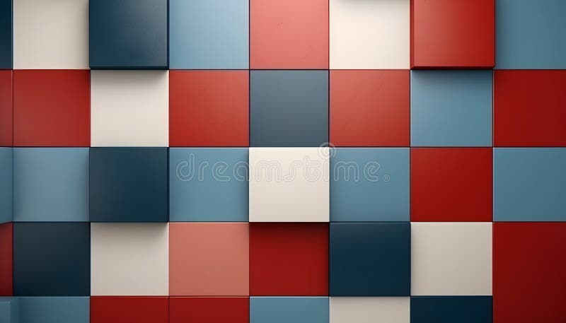Colorful Wallpaper with Chess Square Patterns. AI Generated Stock ...