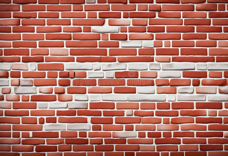 Red White Brick Wall Texture Background Stock Photo - Image of urban ...