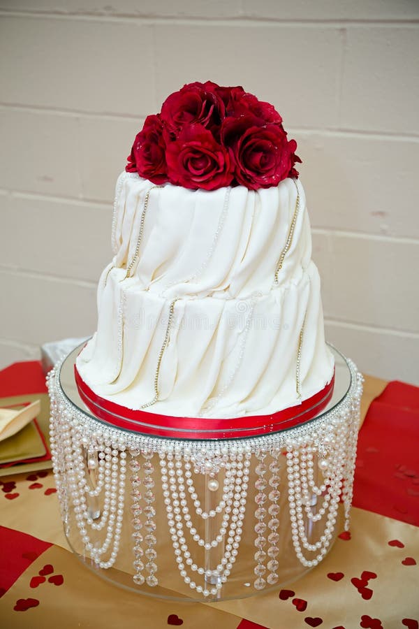 Red white cake stock photo. Image of celebration, butter - 65455266