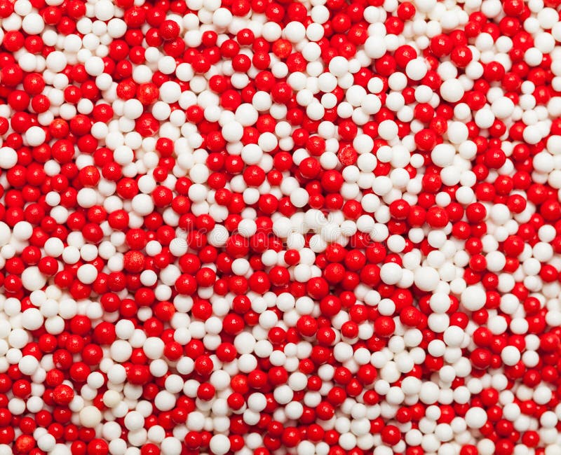 Red Sprinkles stock photo. Image of macro, sweet, crystal - 17177640