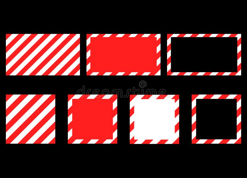 Red and white caution tape stock vector. Illustration of transparent ...