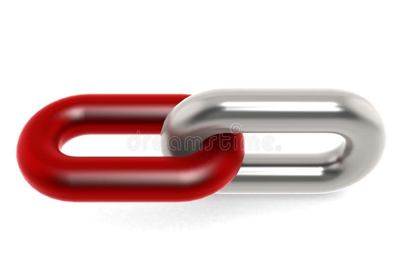 Red and white chain stock illustration. Illustration of rendering ...