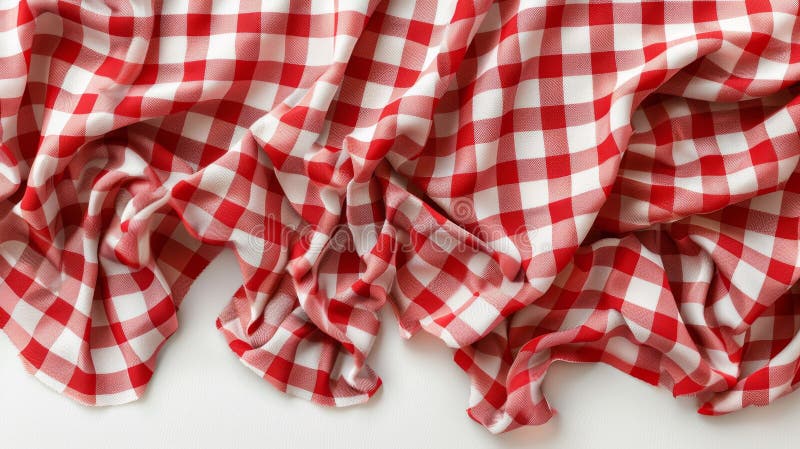 The Red Checkered Fabric.AI Generated Image Stock Photo - Image of ...